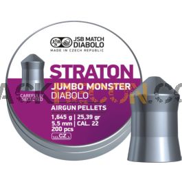 Balines JSB Diabolo Straton Jumbo Monster 5.5 mm 25.39 gr - 200 unidades
